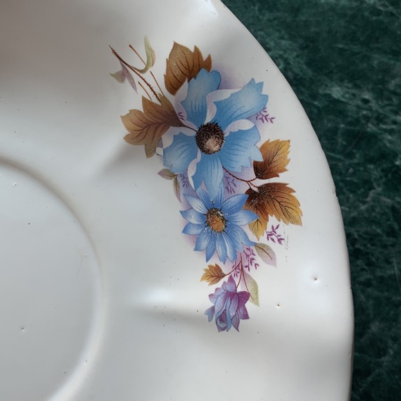 Mccoy | Kitchen | Vintage Mccoy White Compote Bowl With Blue Floral ...